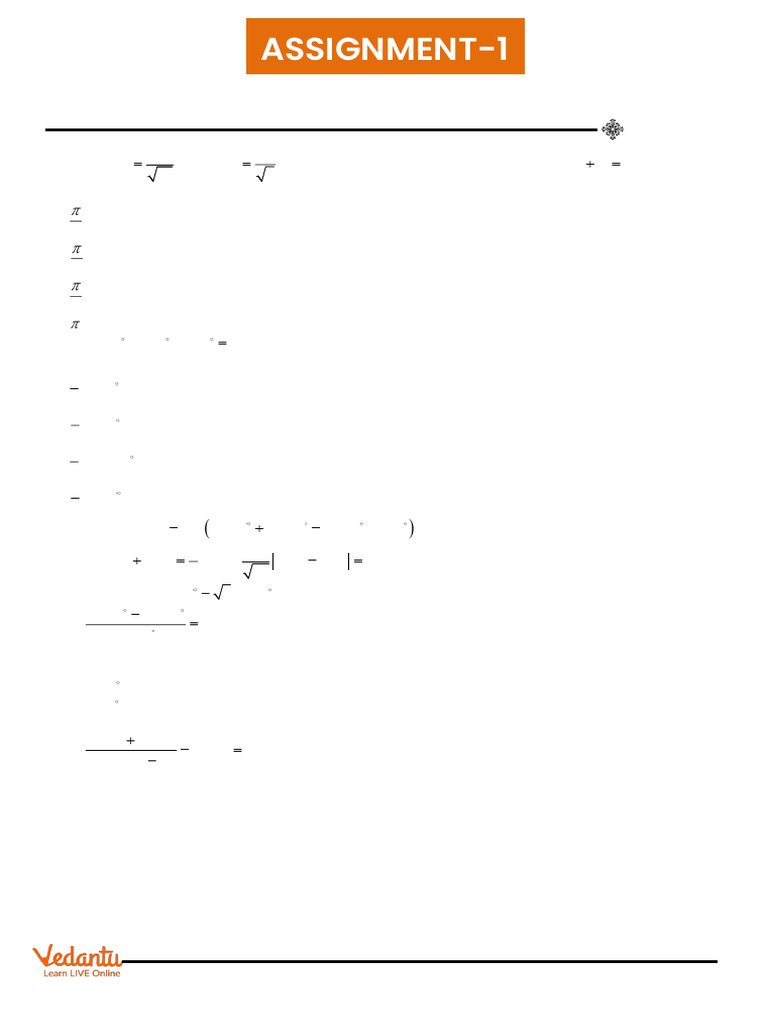 Trigonometry Assignment - 1 Final | PDF | Trigonometric Functions | Euclid