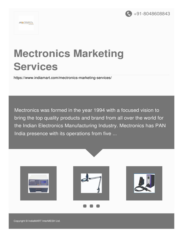 Mectronics Marketing Services | PDF