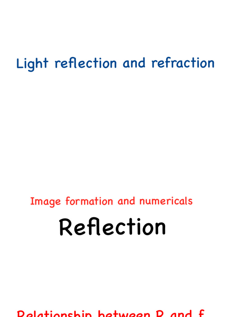 Light Reflectipn and Refraction | PDF | Refraction | Atomic