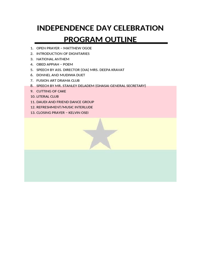 Independence Day Celebration | PDF