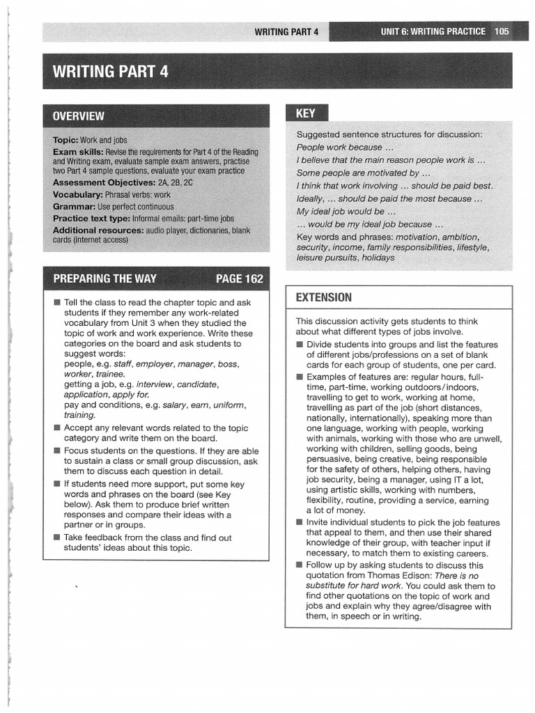 Unit 6-Writing Practice P105-127 | PDF