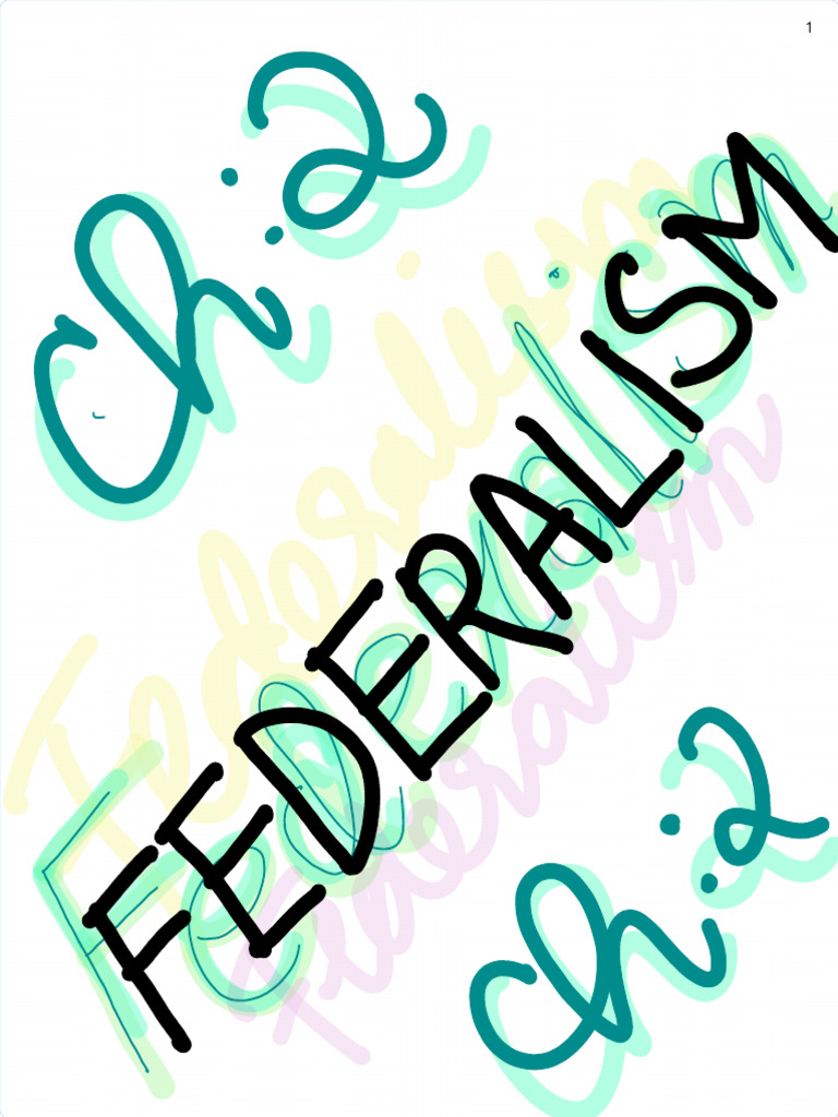 Federalism 2 | PDF