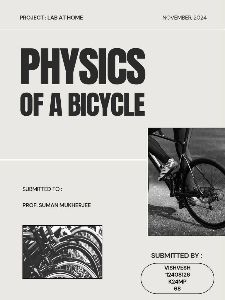 Project Physics Lab at Home Physics of A Bicycle | PDF