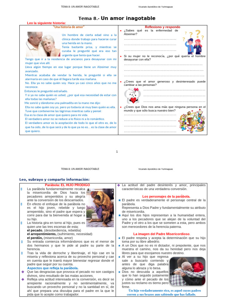 2S Cuaderno 08 Un Amor Inagotable | PDF