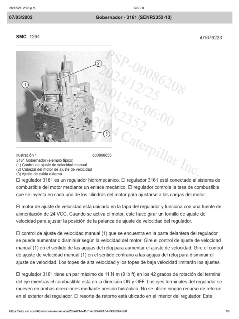 Gobernador 020516 | PDF | Pistón | Bomba