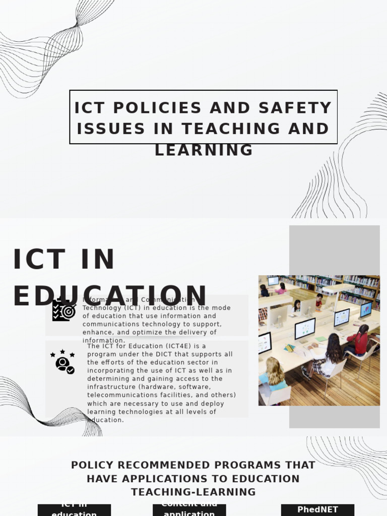 Ict Policies and Safety Issues in Teaching and Learning | PDF ...