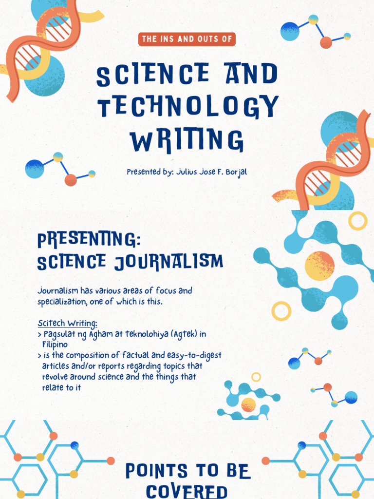 SciTech Writing (Presentation) | PDF | Science | Journalism