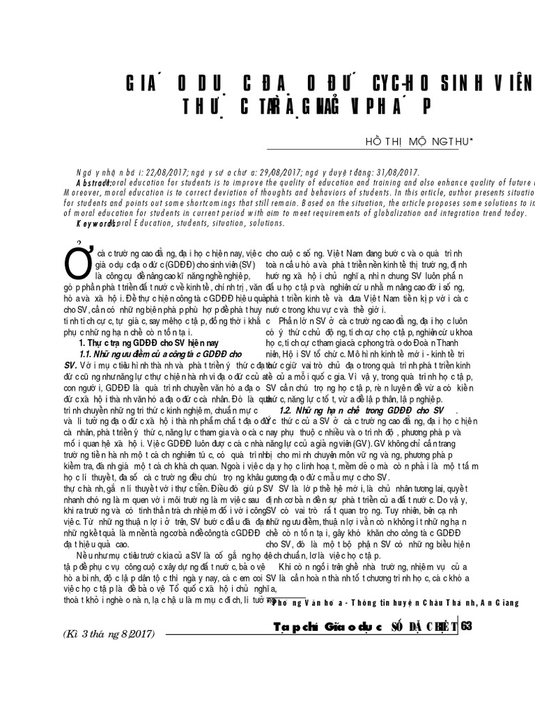 19ho Thi Mong Thu | PDF