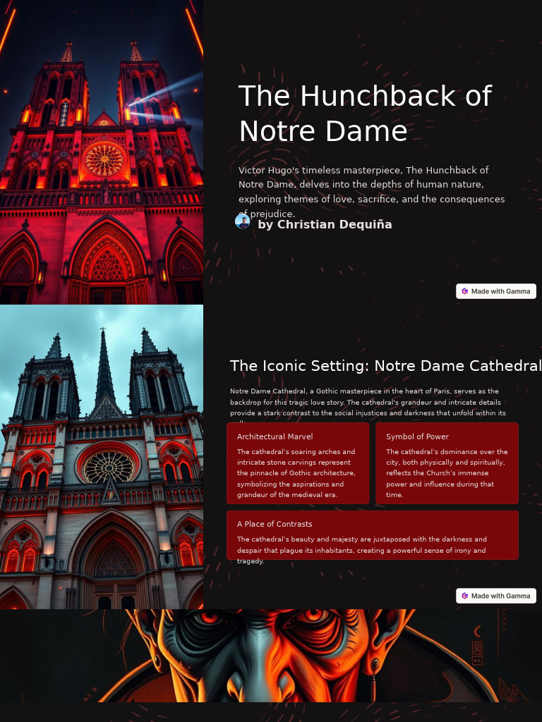 Hunchback of Notre Dame: Themes & Characters | PDF