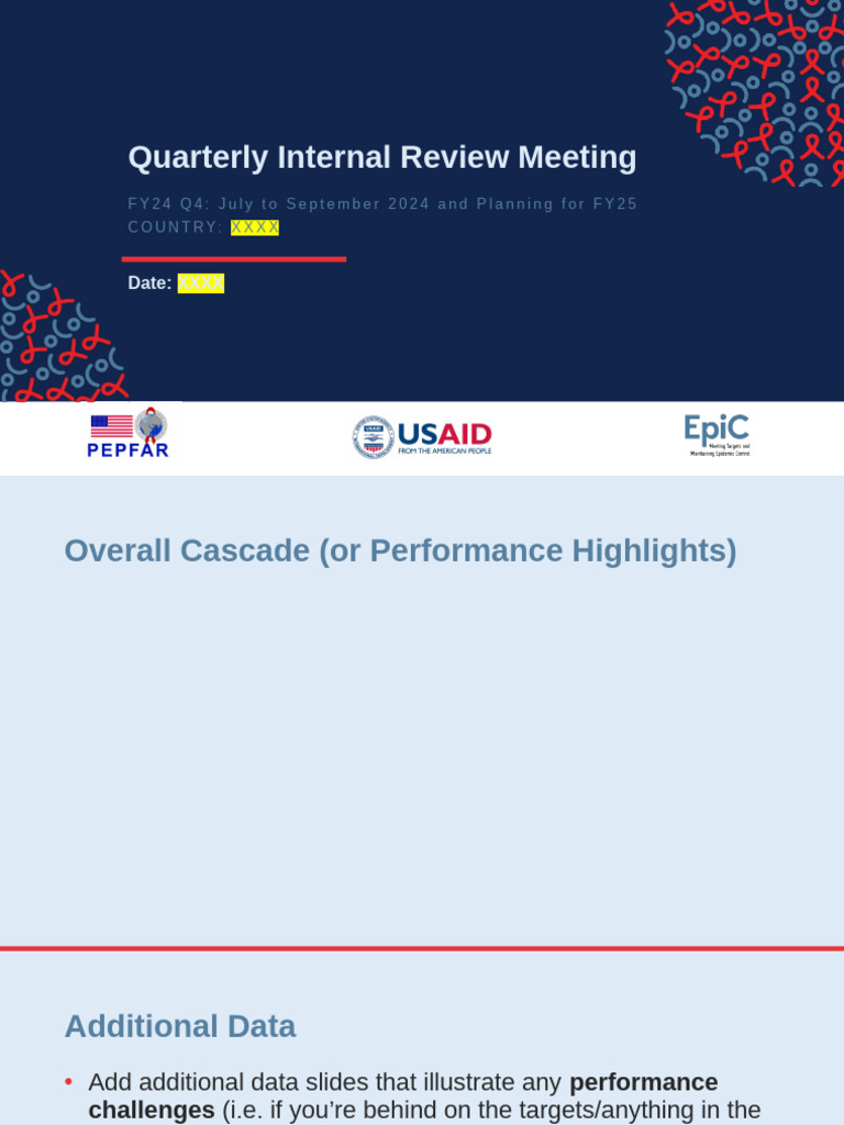 EpiC - Quarterly Internal Review Slide Template FY24Q4 | PDF