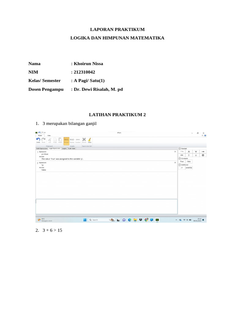 LAPORAN PRAKTIKUM LMH­ | PDF