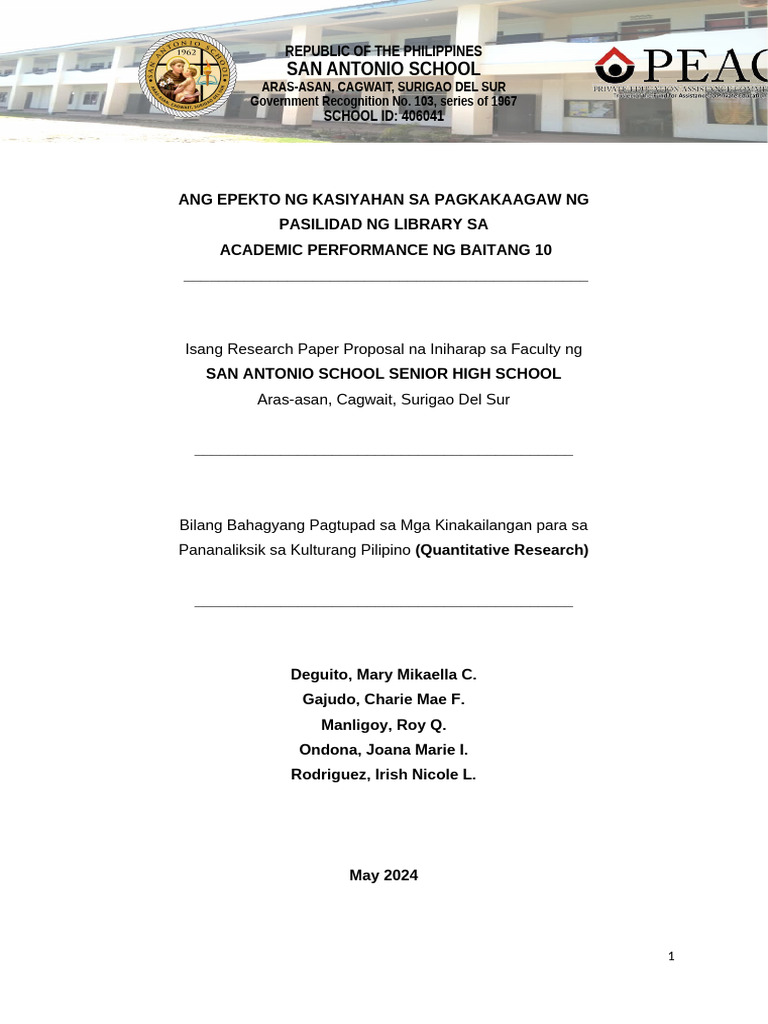 Sample Research Cover | PDF
