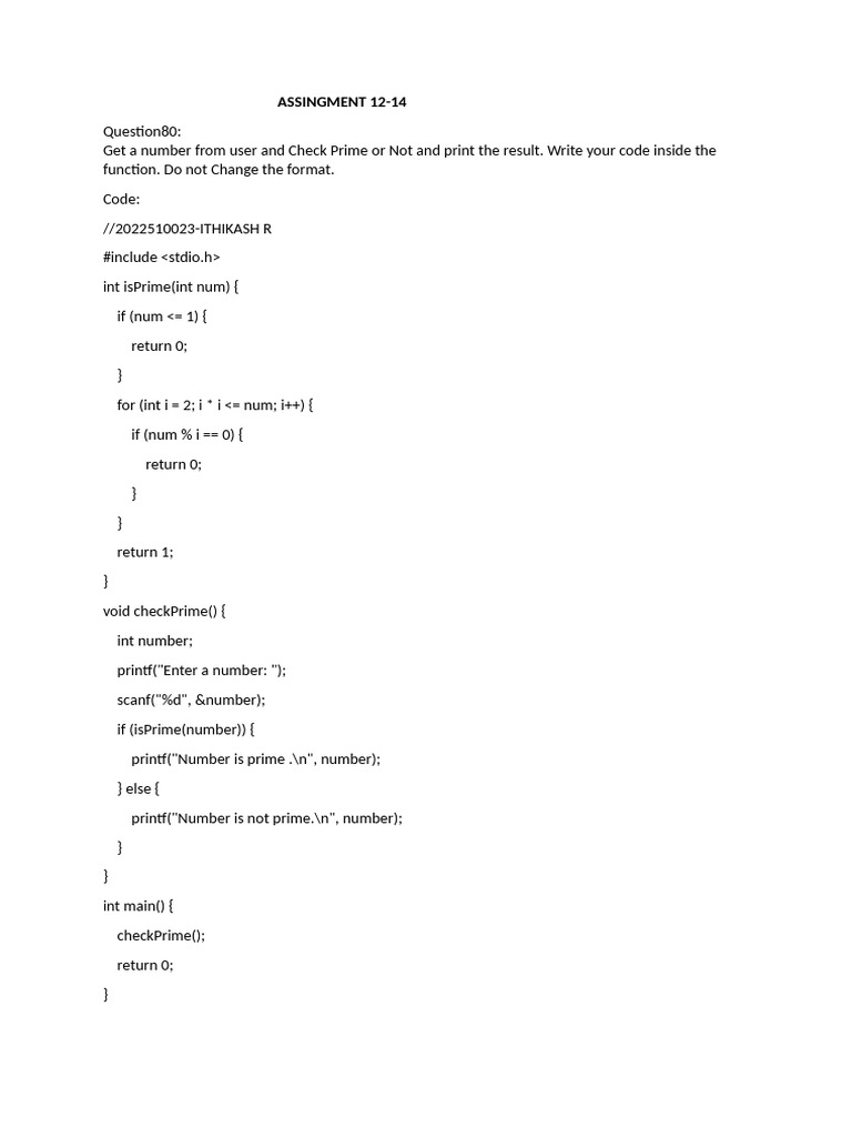 2022510023 Assignment 12-14 | PDF | Computer Programming | Computing