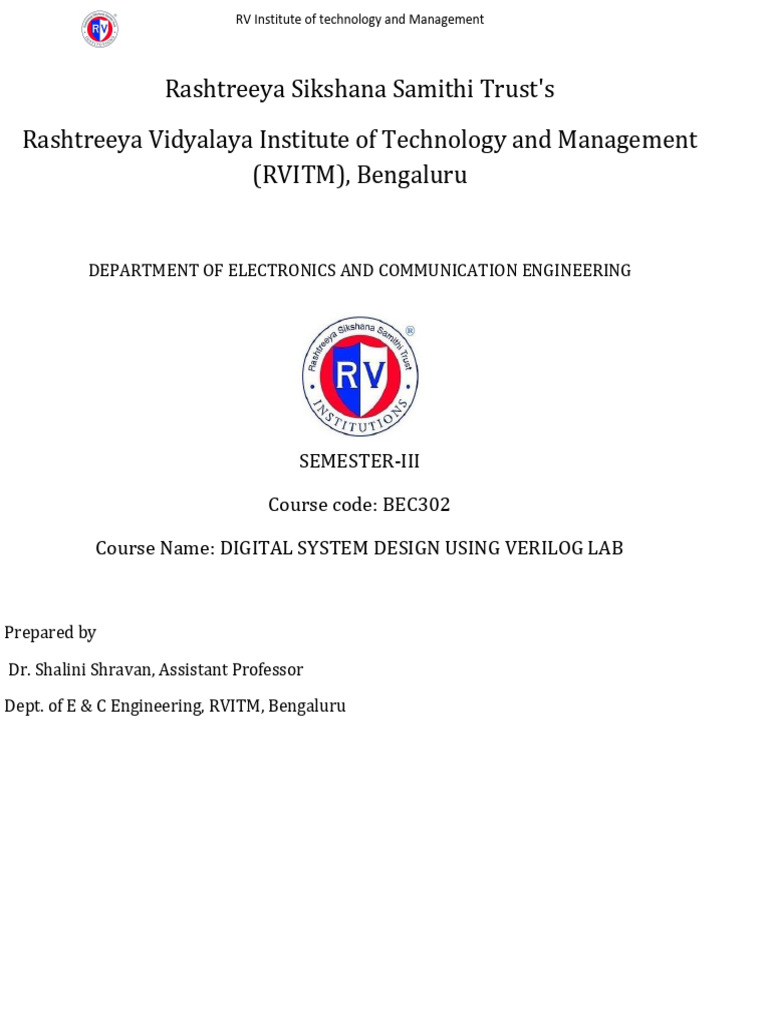 2022 Scheme DSDV LAB MANUAL | PDF | Logic Gate | Field Programmable Gate Array
