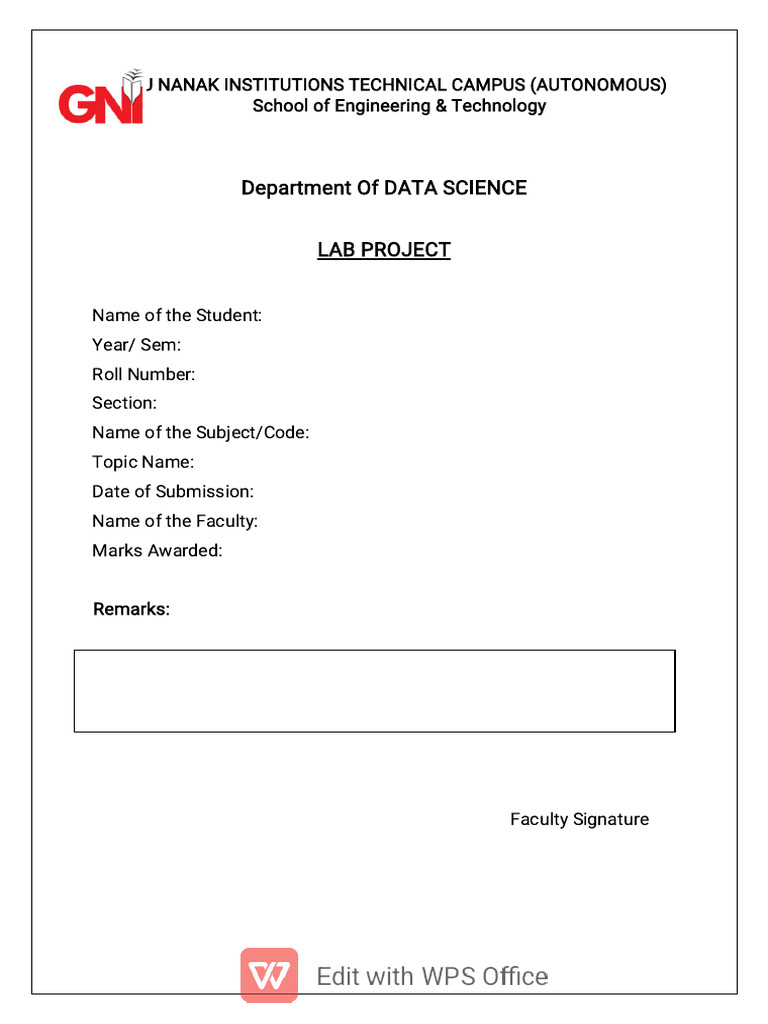 Lab Project Ds | PDF
