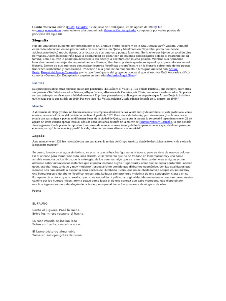 Humberto Fierro Jarrín | PDF