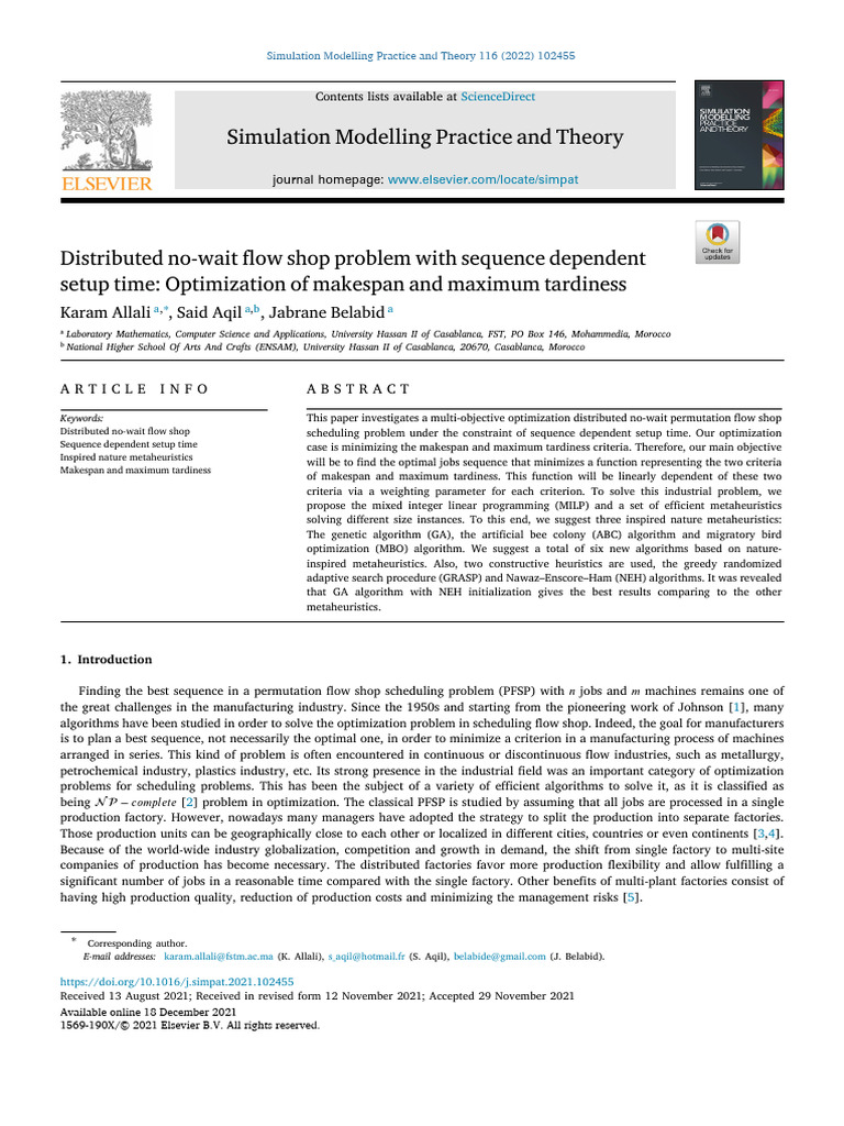 paper1 | PDF | Metaheuristic | Mathematical Optimization