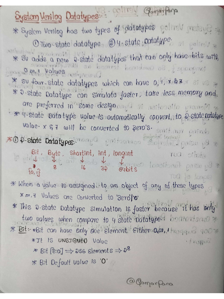 System Verilog Data Types | PDF