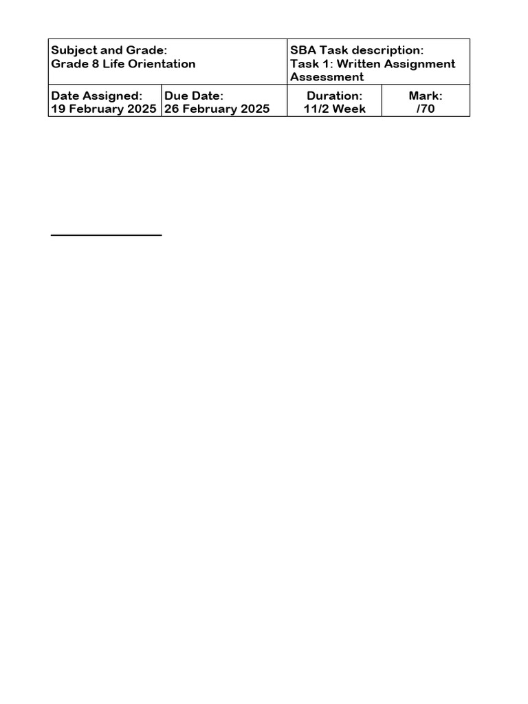 Grade 8 Life Orientation: Self-Concept & Sexuality | PDF | Self Concept ...