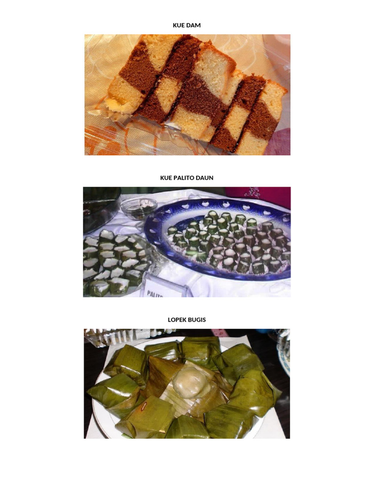 Kue Dam Cemilan Riau | PDF