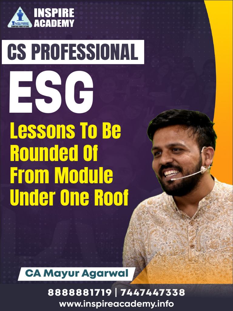 ESG Notes | PDF | Corporate Governance | Governance