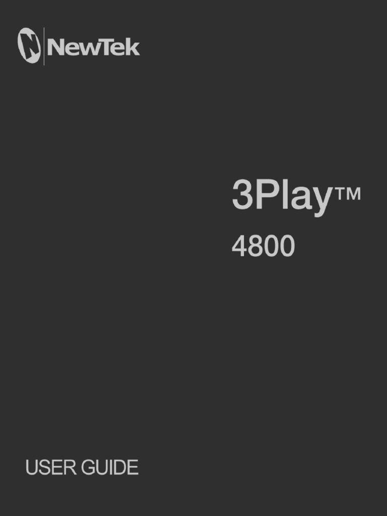 3play 4800 User Guide | PDF | Video | Computing