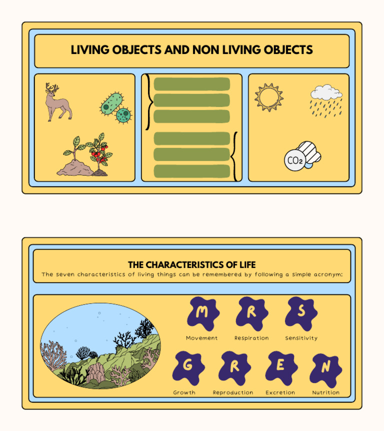 Material Cycling Lesson Presentation in Blue and Yellow Illustrative ...