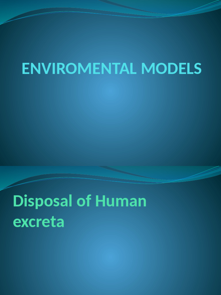 Enviromental Models - 2 | PDF | Sanitary Sewer | Sewage Treatment
