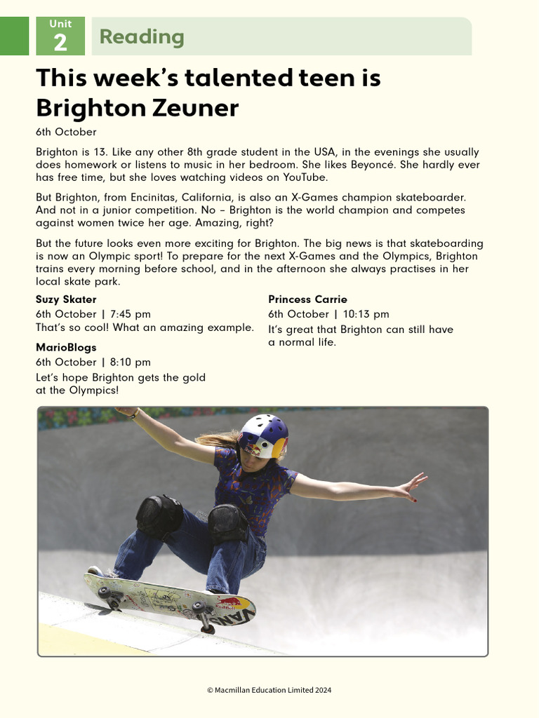 WeBe L1 U2 Accessible Reading | PDF