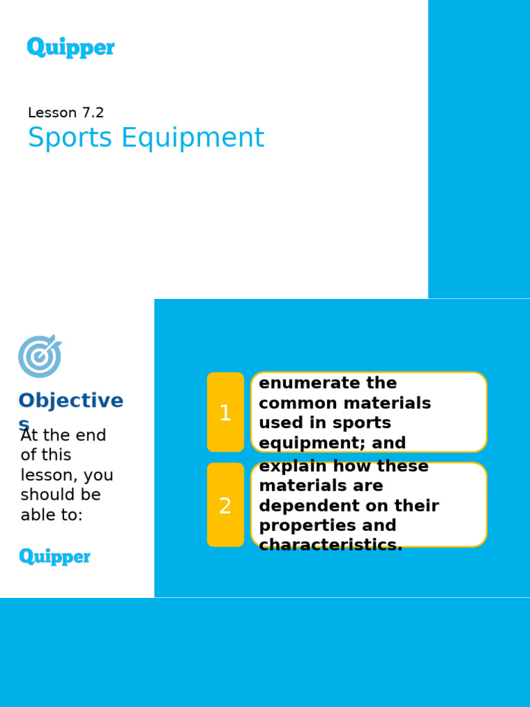 Physical Science SHS 7.2 Sports Equipment | PDF | Nylon | Polymers