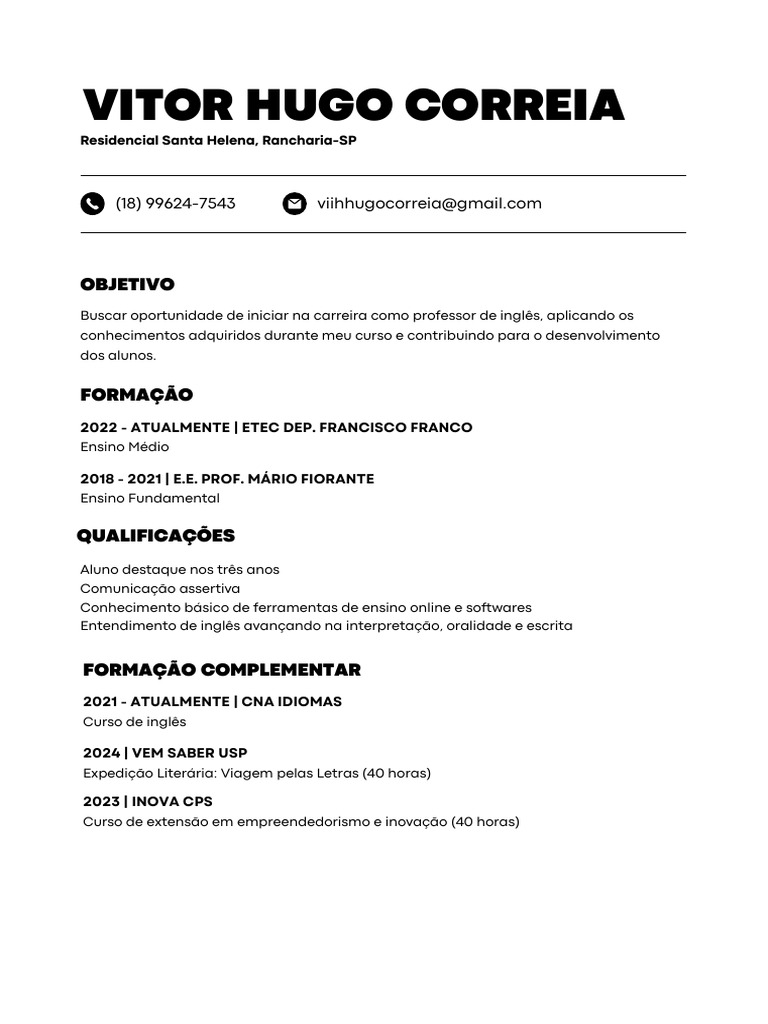 Modelos de Currículo - 20241015 - 114415 - 0000 | PDF