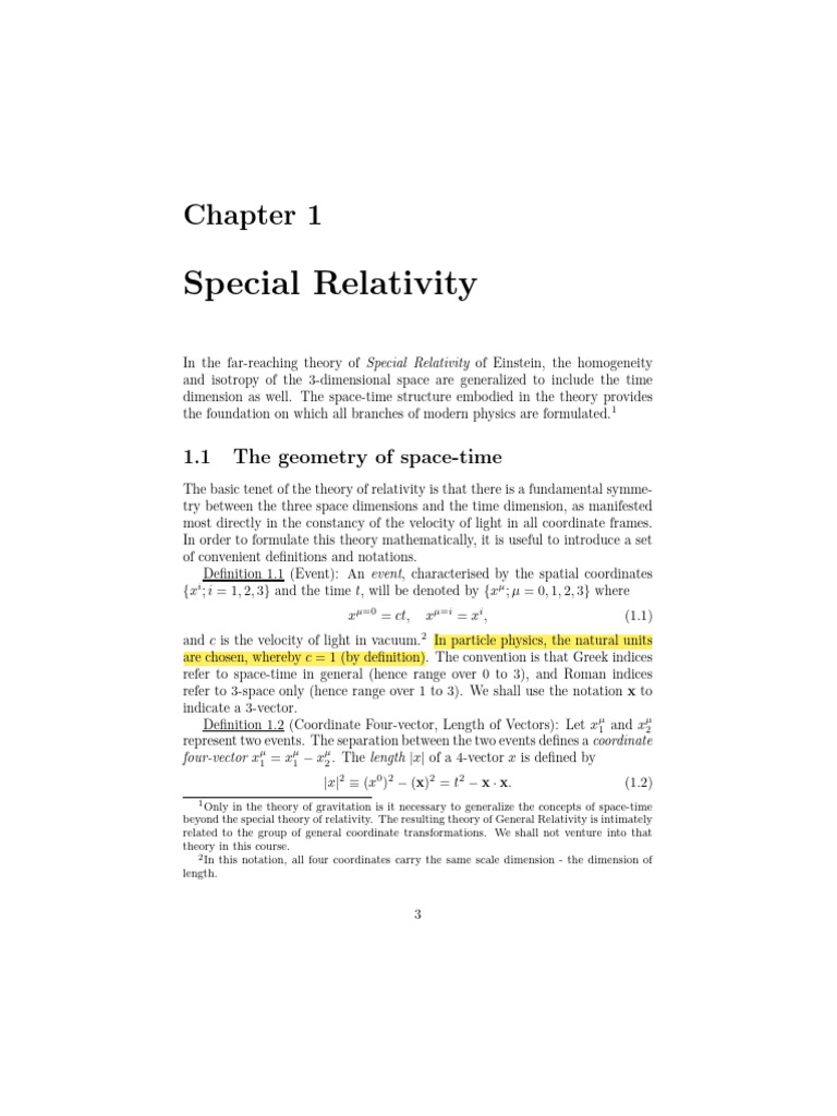 Understanding Special Relativity Basics | PDF | Spacetime | Special ...