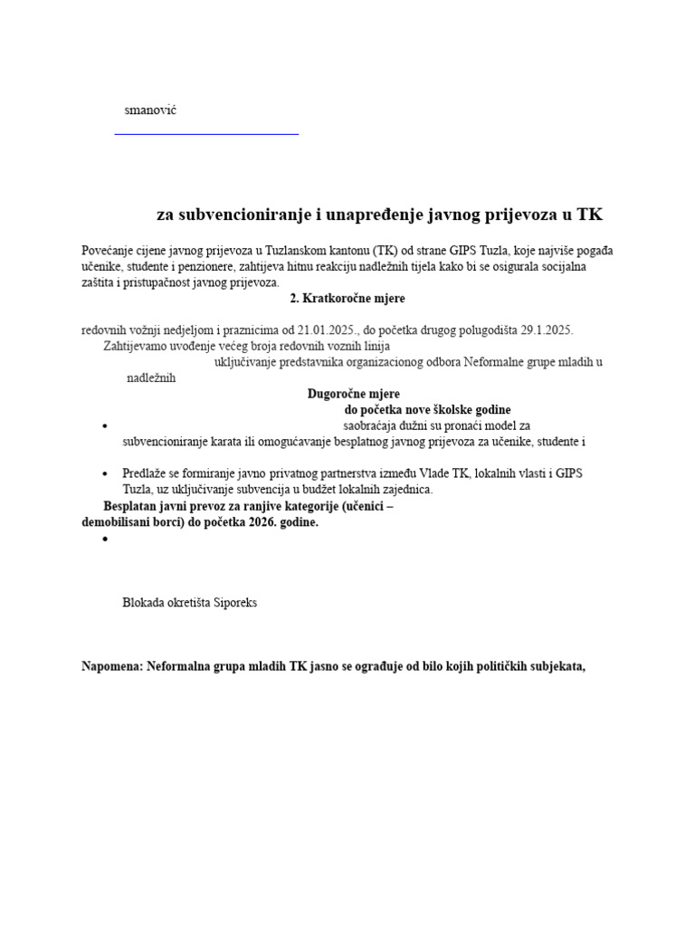 Zahtjev Za Subvencioniranje i Unapređenje Javnog Prijevoza u TK_e383d0d8-145c-4aed-Ade9 ...