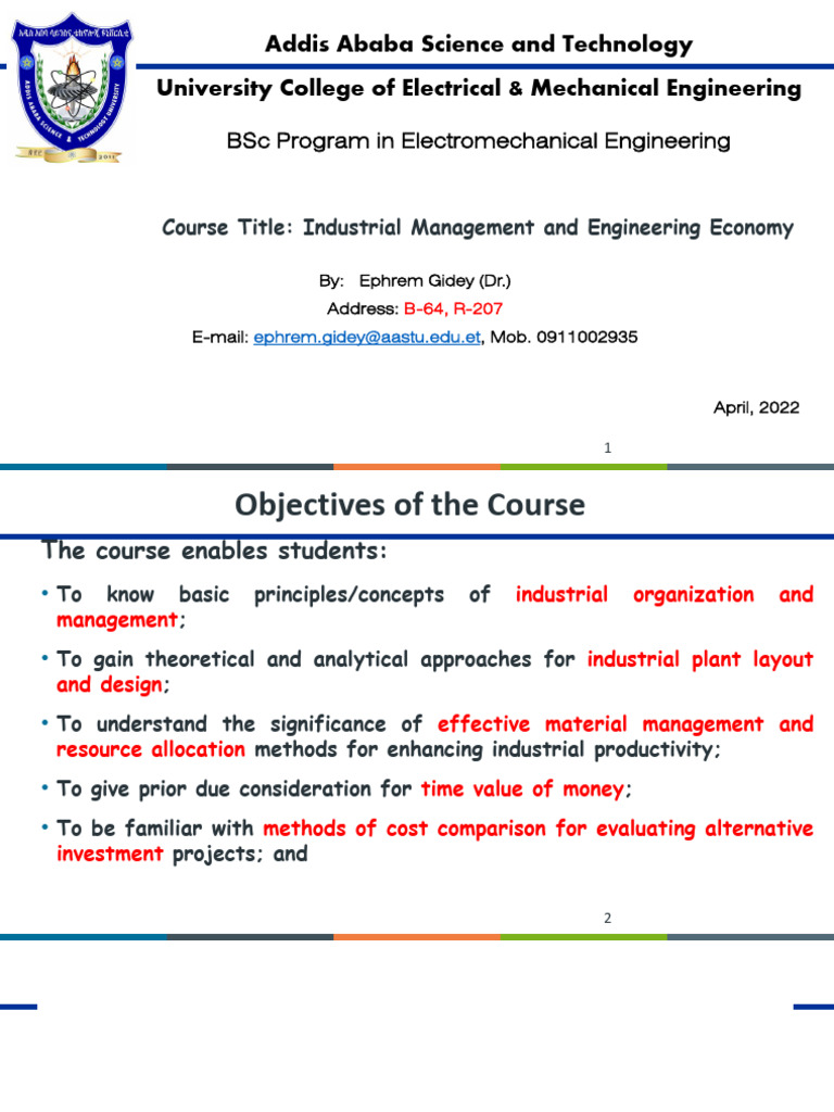 Chaps 1 & 2 - IMEE | PDF