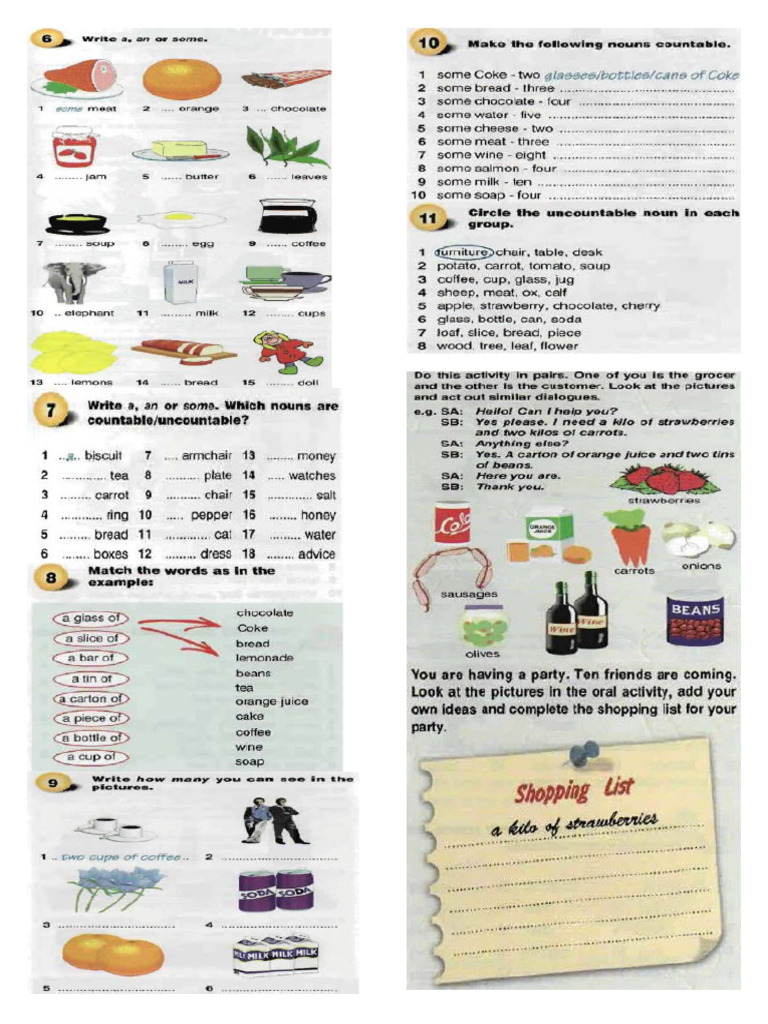 Beginner Count Uncount | PDF