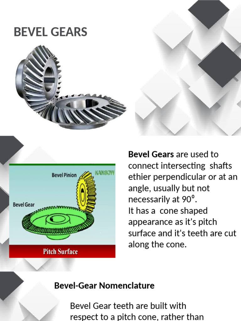 Bevel Gears Wps Office 1 | PDF | Gear | Euclidean Geometry