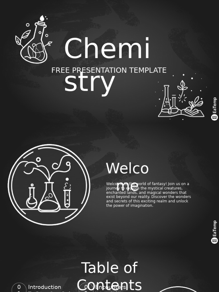 Chemistry PPT Template by EaTemp | PDF | Dragon | Unicorn