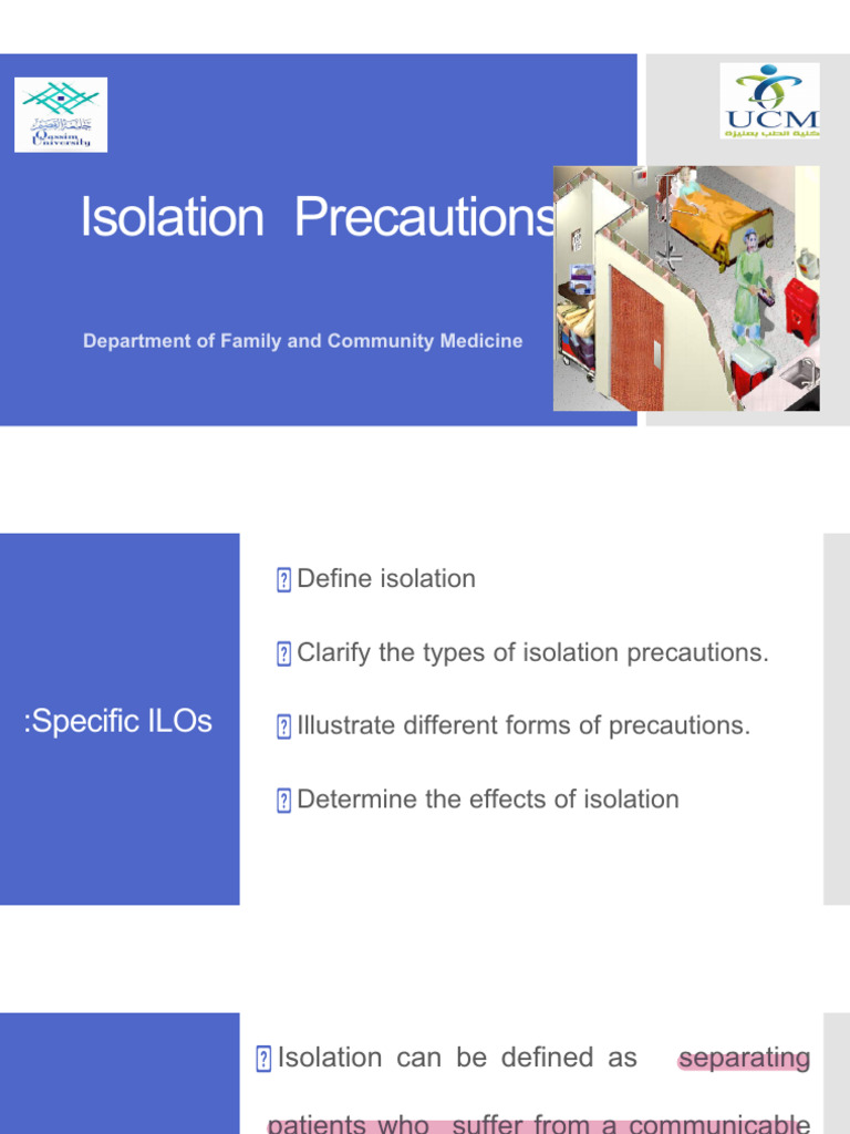 Isolation Precautions - Students | PDF