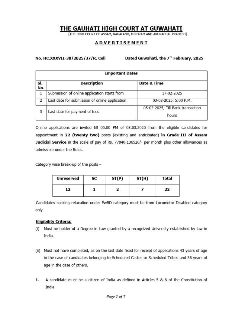 Notification 07 02 2025 1 | PDF | Thesis