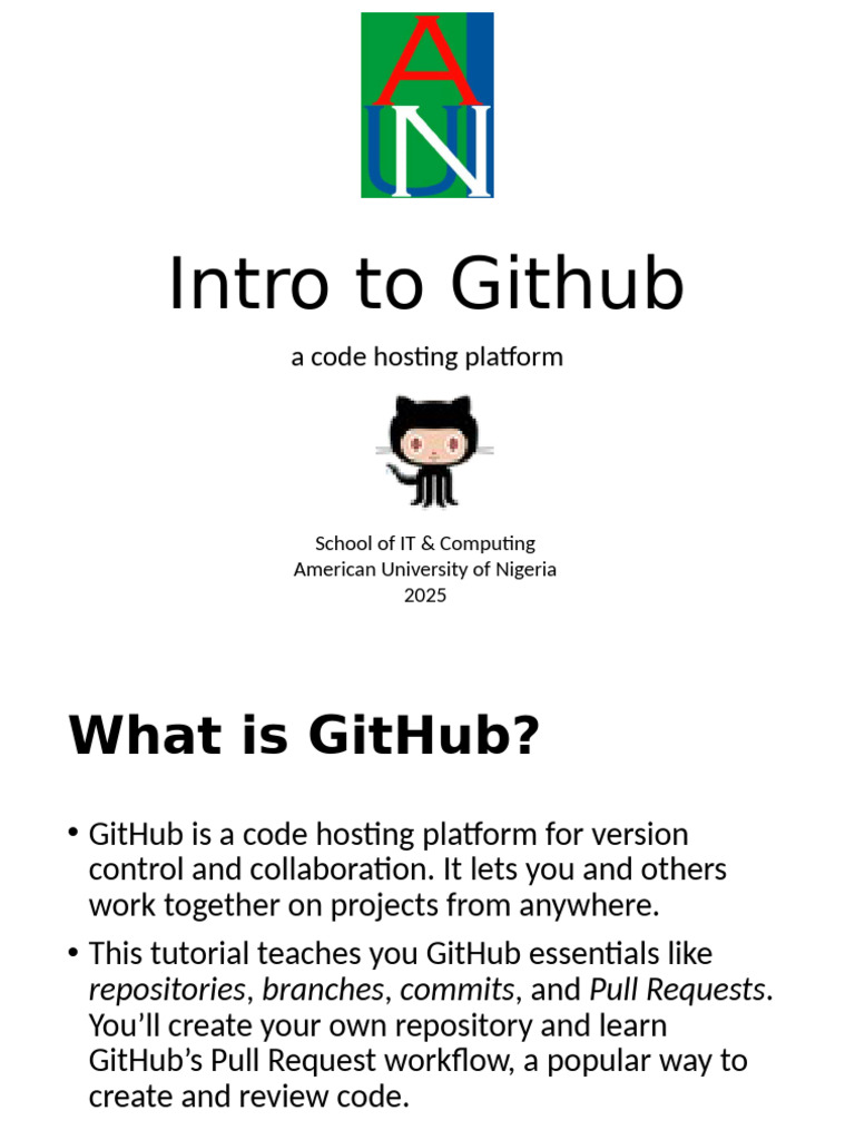 Github Workshop | PDF | Computer Science | System Software