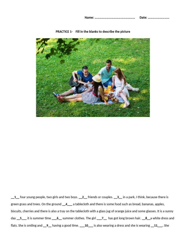 English Language Practice Worksheet | PDF