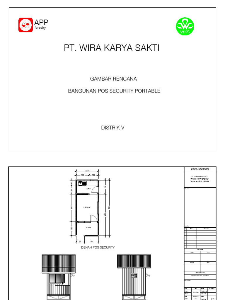 Gambar Pos Security Kontainer DV Jl. 520 Dan 530 | PDF