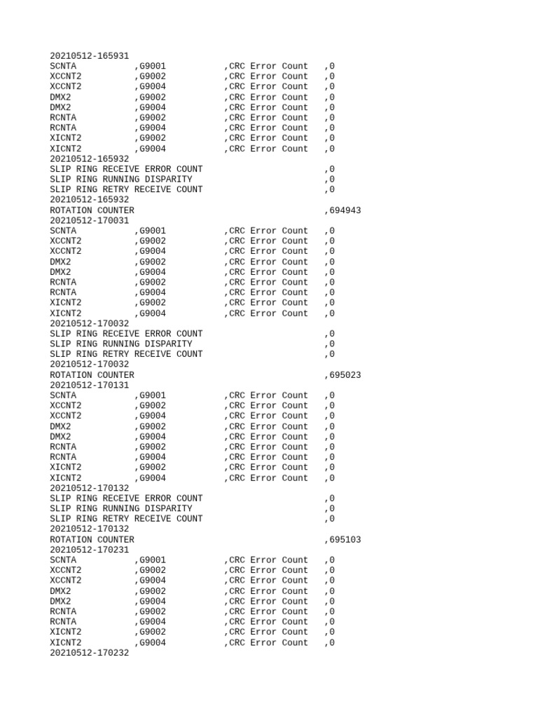 SlipRingCheck 20210512-165931 | PDF | Rotation | Mechanical Engineering