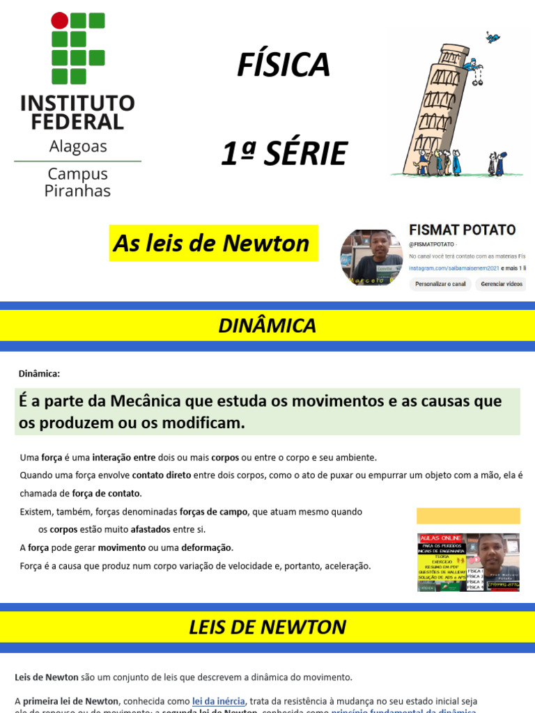 Desenhos das Leis de Newton | PDF | Leis do Movimento de Newton | Força