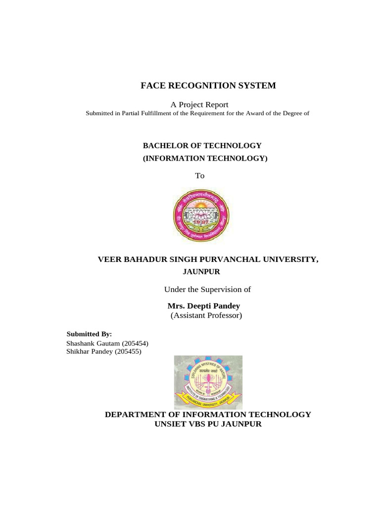 Face Recog SRS | PDF
