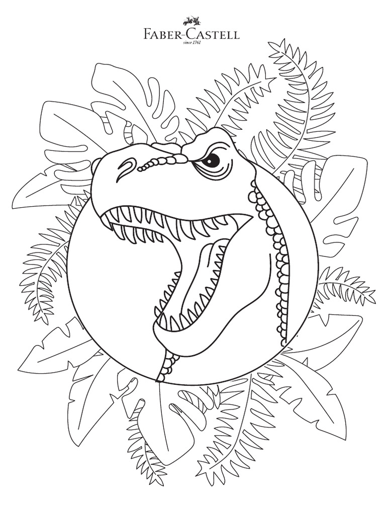 Dino Colouring Template 3 | PDF