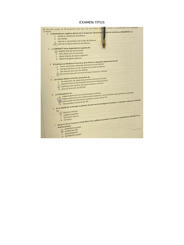 Examen Titus | PDF