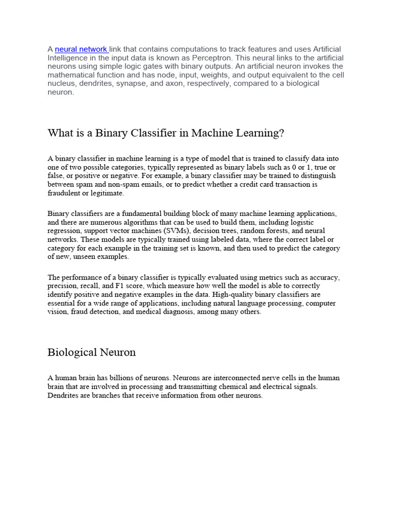 PERCEPTRON IMPLEMENTATION | PDF | Machine Learning | Neuron