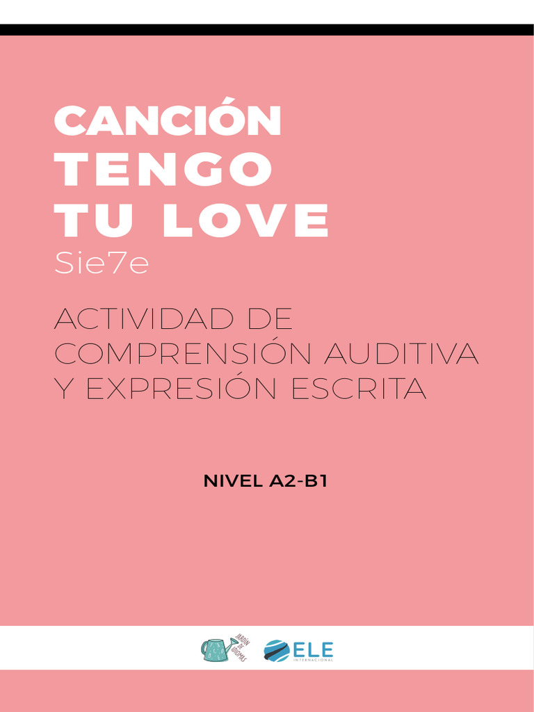 Autor de "Tengo tu love" de Sie7e | PDF