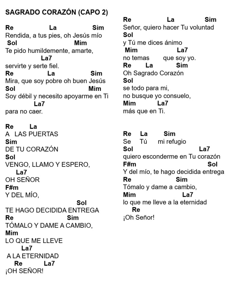 Rendida A Tu Pies-Sagrado Corazon | PDF